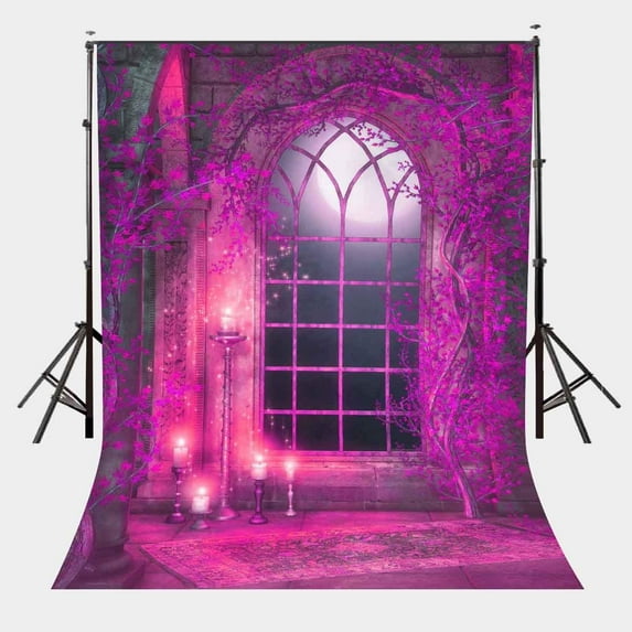 ABPHOTO Polyester 5x7ft Night View Background Indoor Candlelight ...