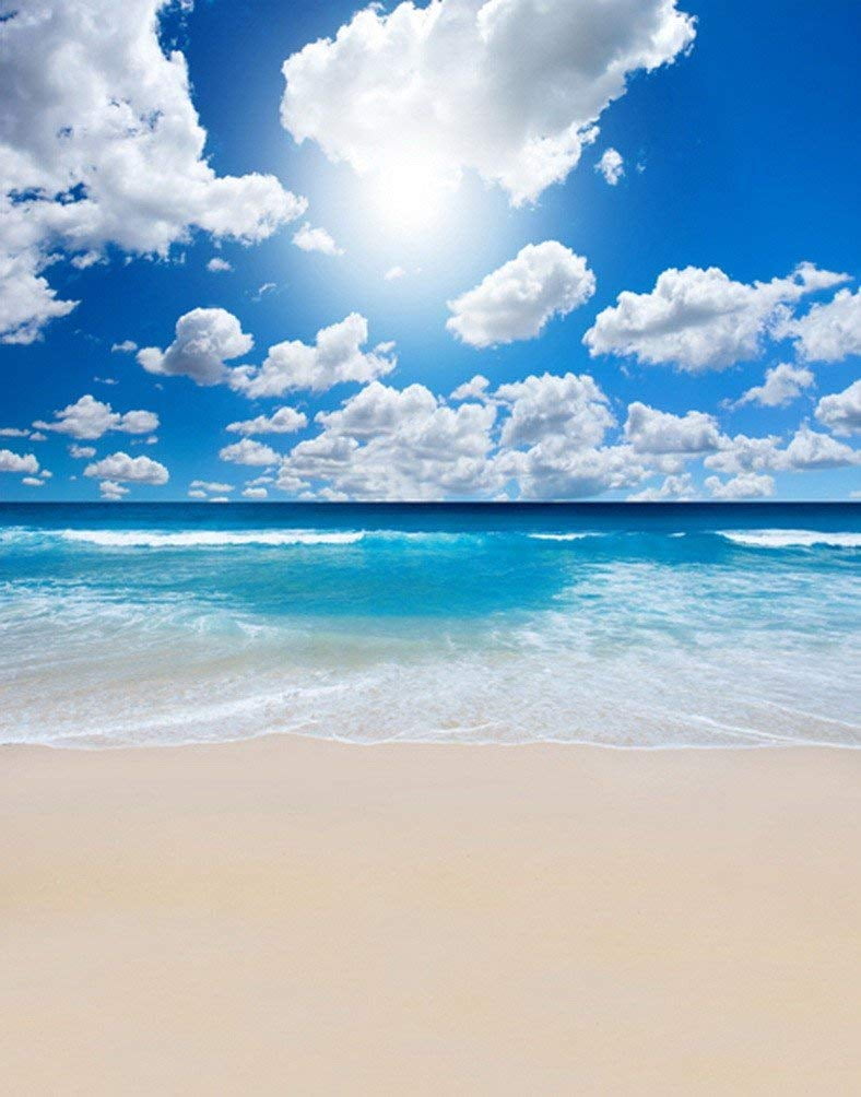 ABPHOTO Polyester 5x7ft Photo Studio Props Photography Backdrops Blue ...