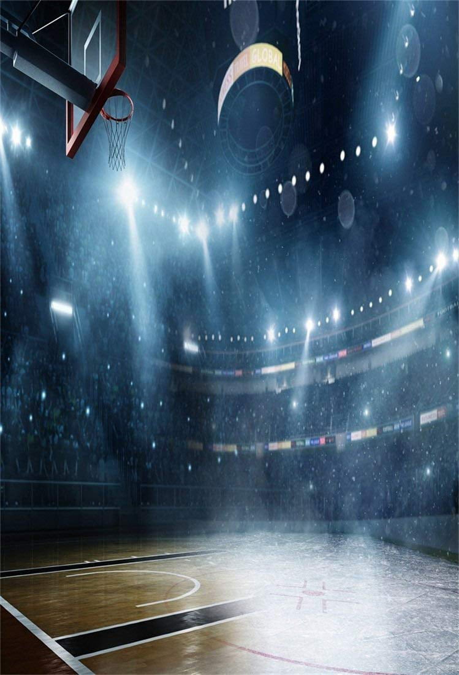 ABPHOTO Polyester 5x7ft Photography Backdrop Basketball Court Sport ...