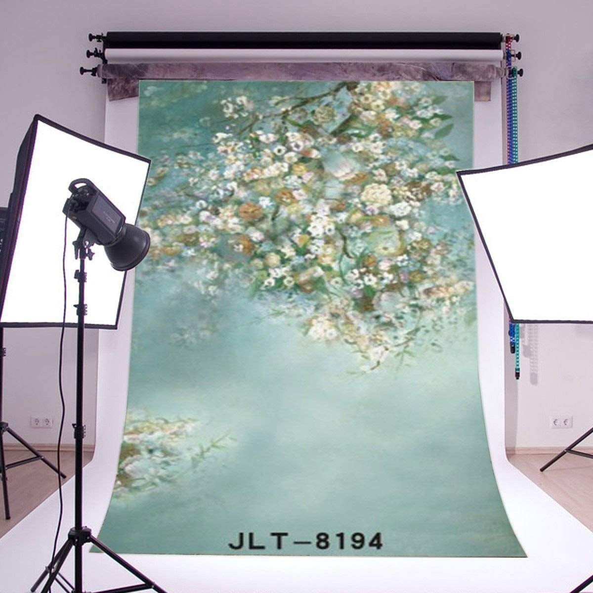 ABPHOTO Polyester 5x7ft Photography Backdrops Solid Color Blurry Shabby ...