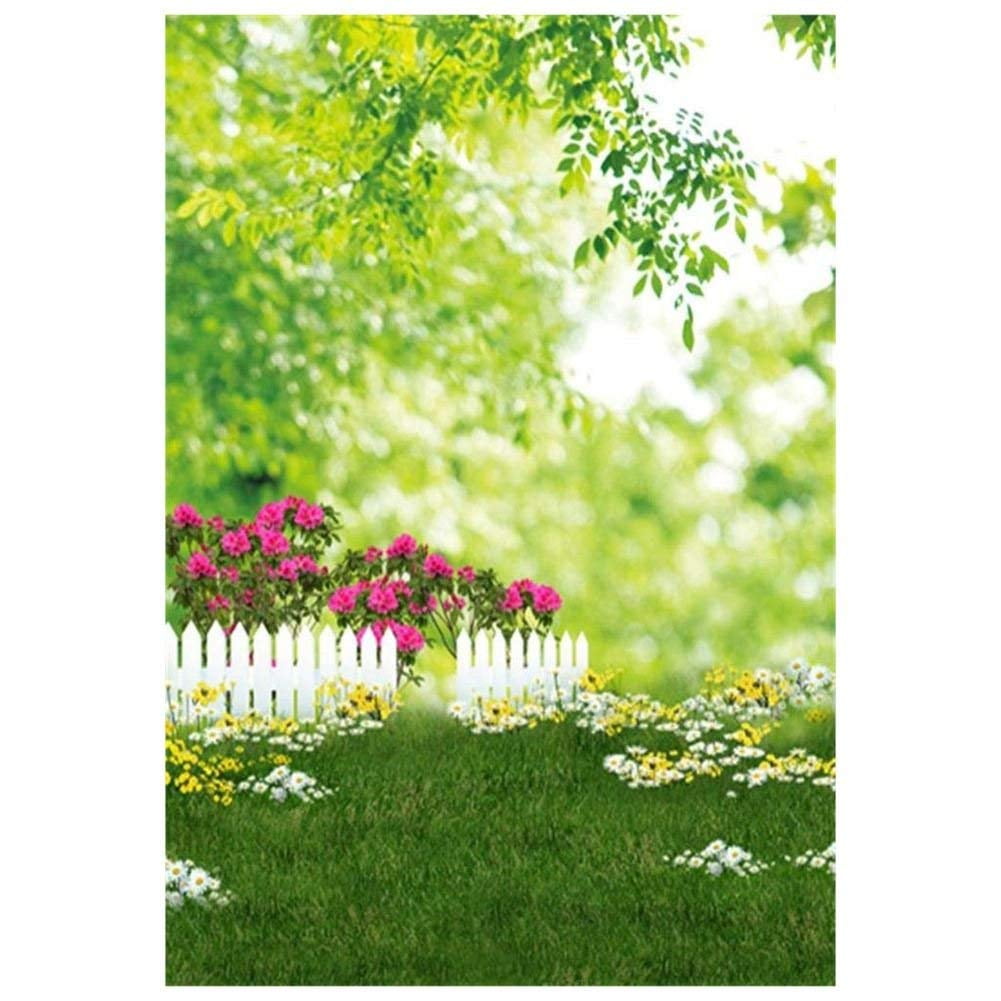 ABPHOTO Polyester 5x7ft Photography Background Outdoors Spring Lawn ...
