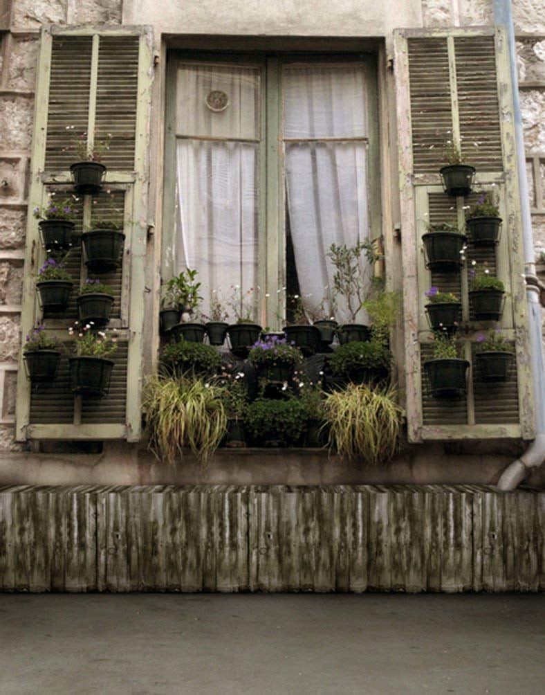 ABPHOTO Polyester 5x7ft Poor Window Flowers Photography Backdrops Photo ...