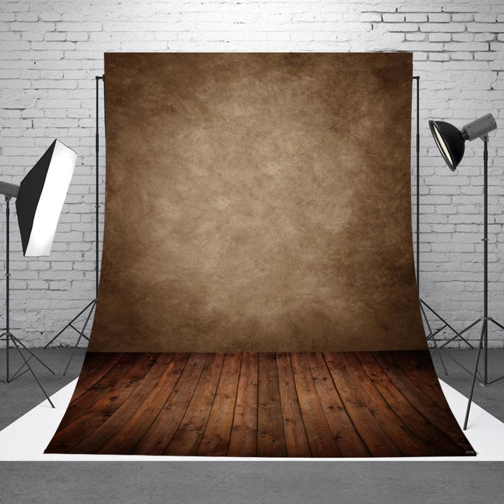 ABPHOTO Polyester 5x7ft Retro Background Wood Floor Pure Color Photo ...