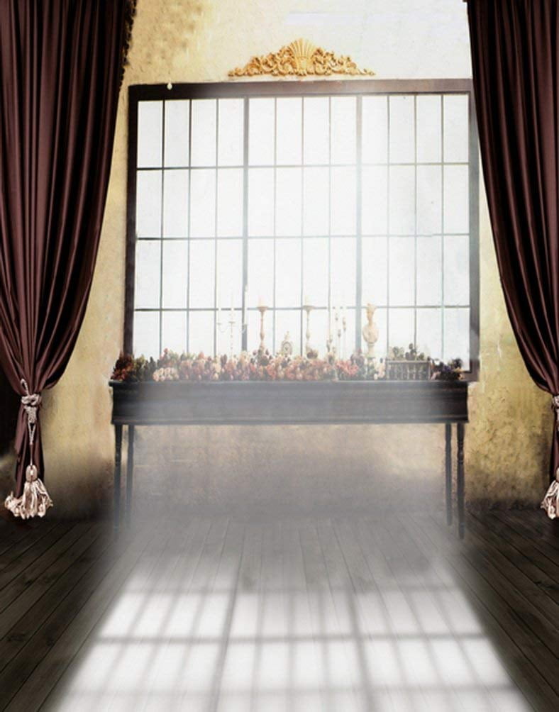 ABPHOTO Polyester 5x7ft Room Window Screen Photography Backdrops Photo ...