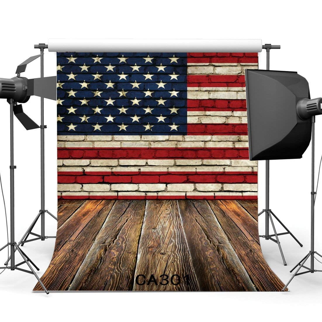 ABPHOTO Polyester 5x7ft Seamless Photography Backdrops American Flag ...