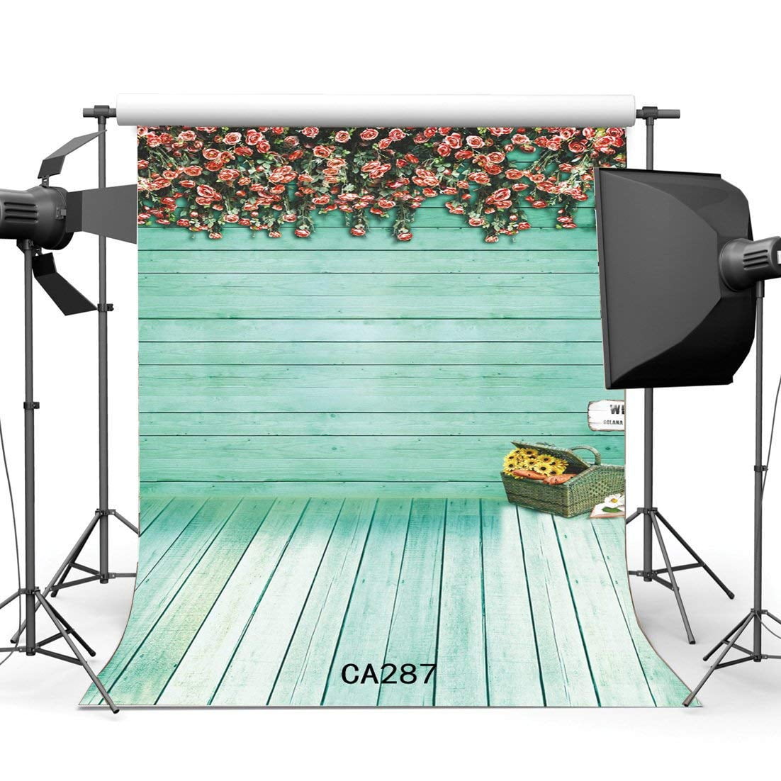 ABPHOTO Polyester 5x7ft Seamless Photography Backdrops Fresh Flower ...