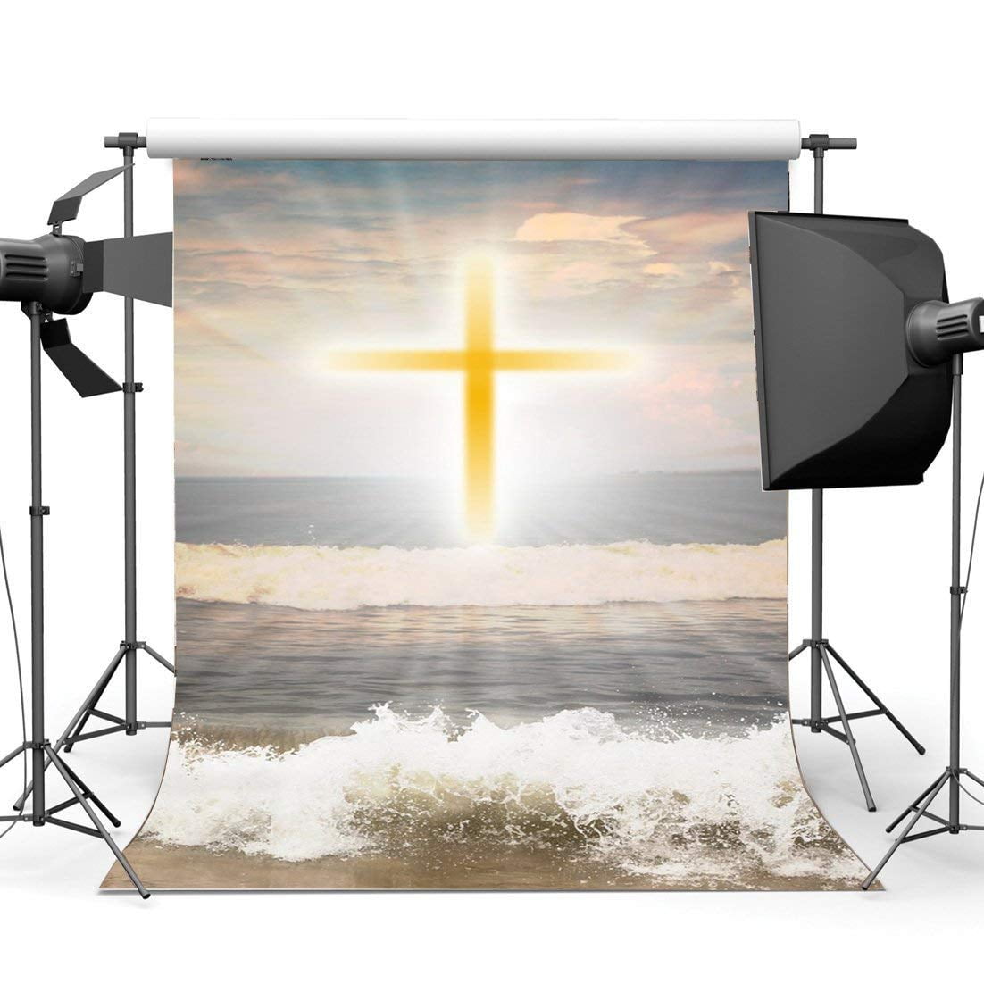 ABPHOTO Polyester 5x7ft Seaside Backdrop Resurrection of Backdrops ...