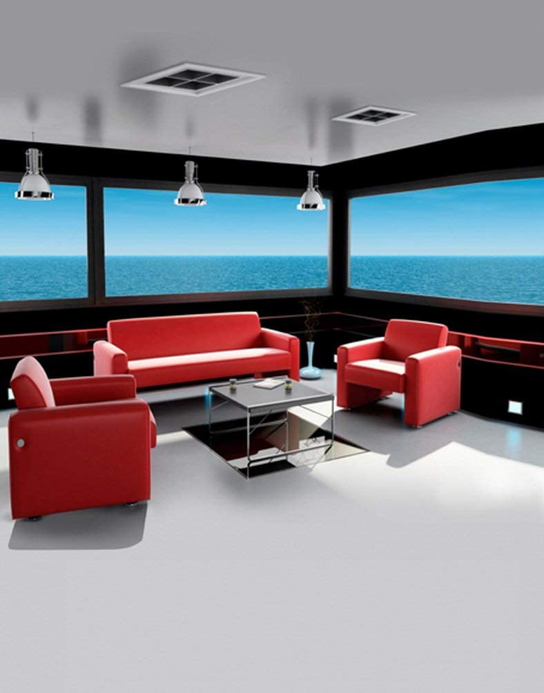 ABPHOTO Polyester 5x7ft Sofa Living Room Photography Backdrops Photo ...