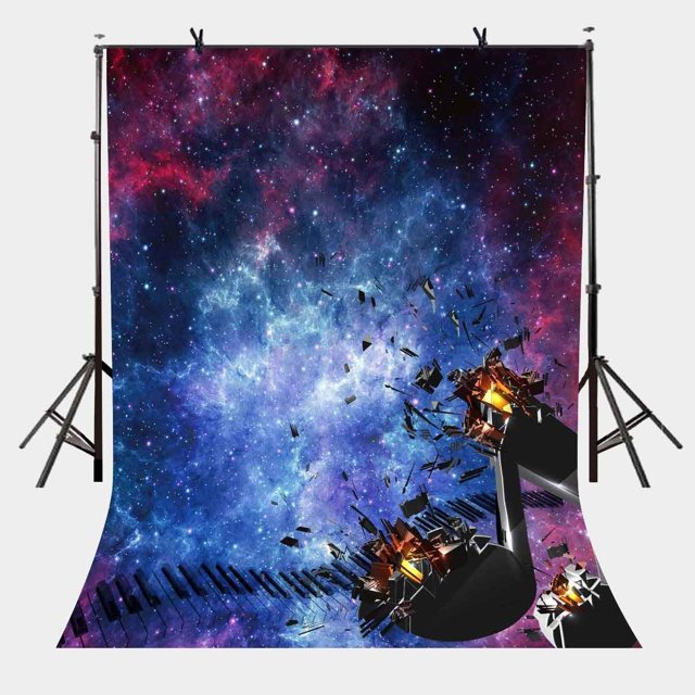 ABPHOTO Polyester 5x7ft Space Nebula Backdrop Destruction Series Space ...