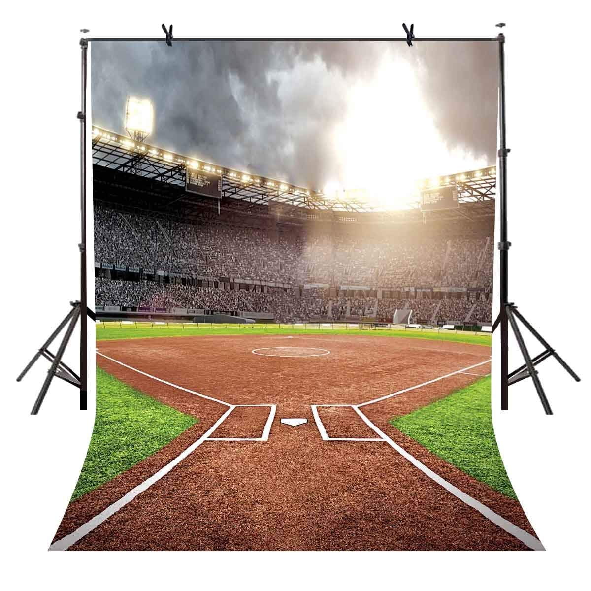 ABPHOTO Polyester 5x7ft Stadium Backdrop Sunshine Boiling Stadium Hot ...
