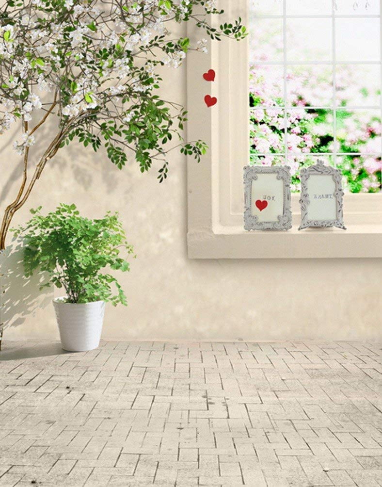 ABPHOTO Polyester 5x7ft Studio Props Interior Room Wall and Floor Theme ...