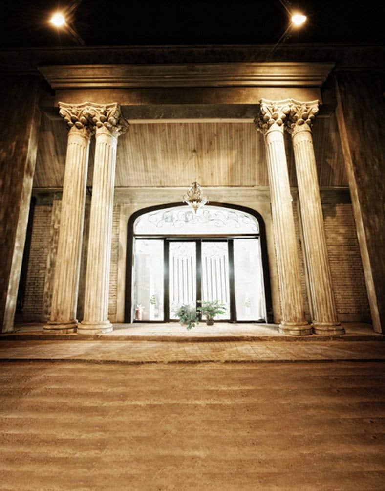 ABPHOTO Polyester 5x7ft Vintage Building Photography Backdrops Photo ...