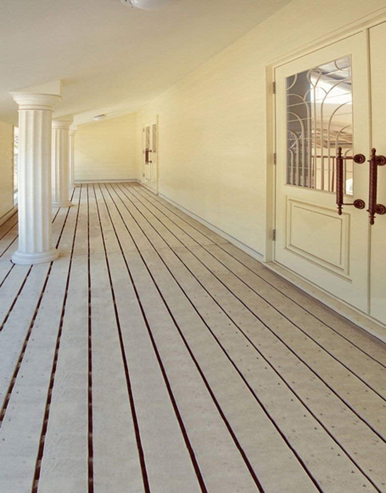 ABPHOTO Polyester 5x7ft Wooden Floor Corridor Photography Backdrops ...