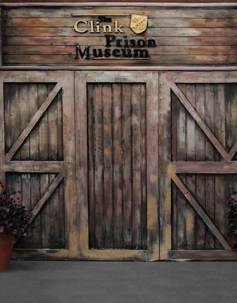 ABPHOTO Polyester 5x7ft Wooden House Photography Backdrops Photo Props ...