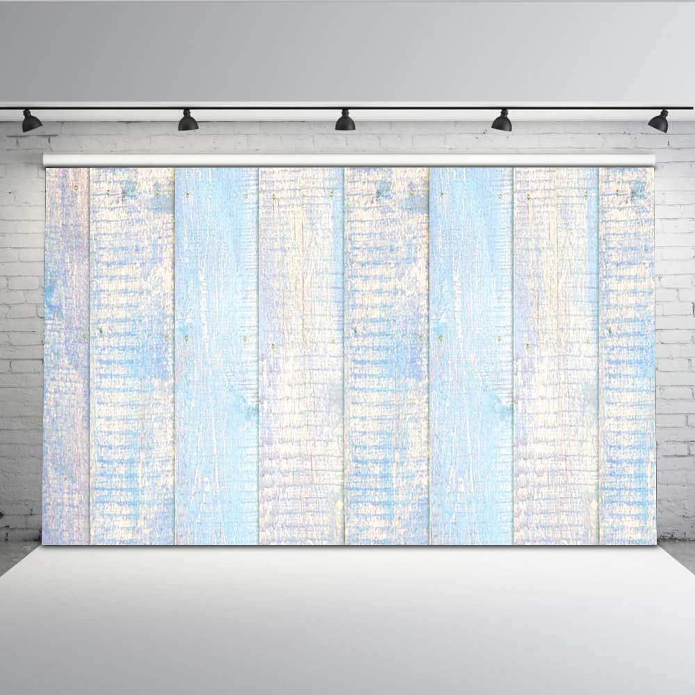 ABPHOTO Polyester 7x5ft Backdrop Blue Color Batten Backdrop for Picture ...