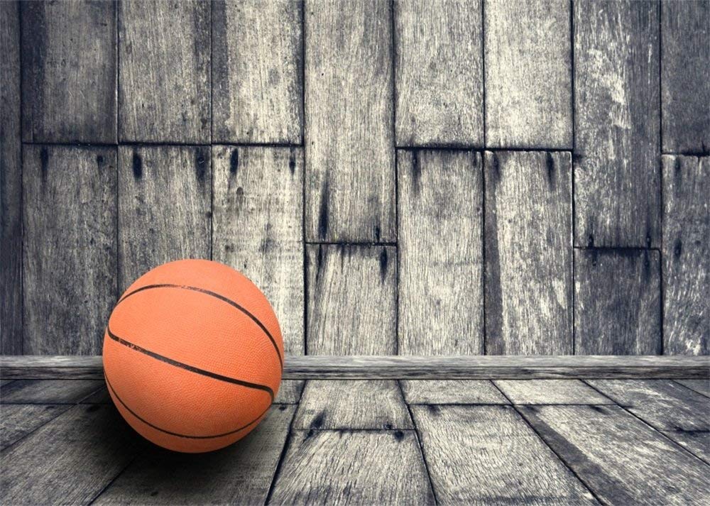 ABPHOTO Polyester 7x5ft Basketball Backdrop Weathered Wood Plank ...