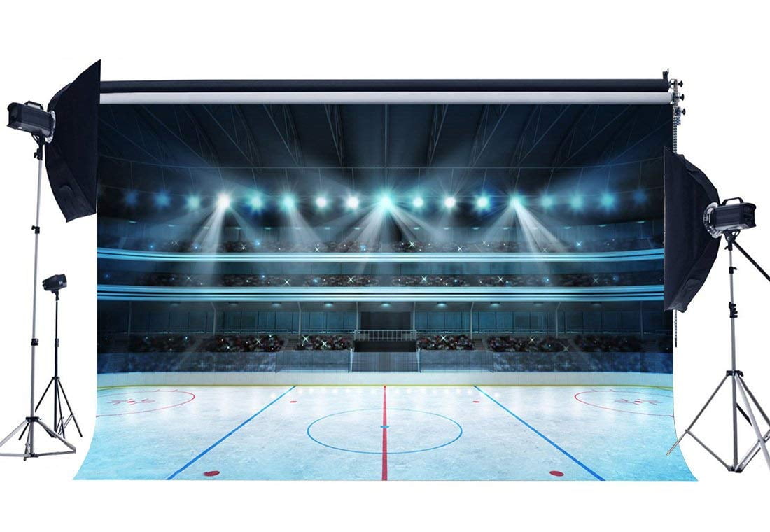 ABPHOTO Polyester 7x5ft Basketball Court Backdrop Stadium Interior ...