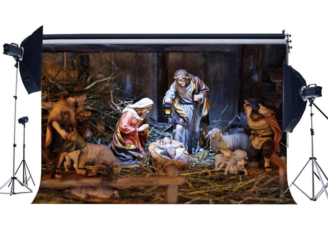 ABPHOTO Polyester 7x5ft Birth of Jeasus Backdrop The Nativity Story ...