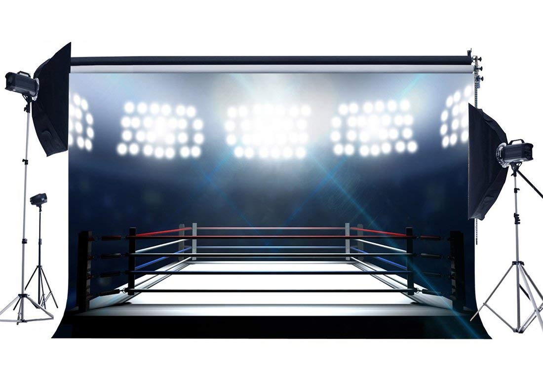 ABPHOTO Polyester 7x5ft Boxing Ring Backdrop Indoor Gymnasium Backdrops ...
