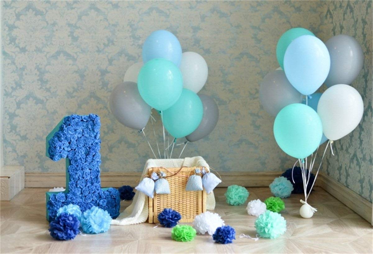 ABPHOTO Polyester 7x5ft Cake Smash Backdrop Boy 1st Birthday Backdrops ...