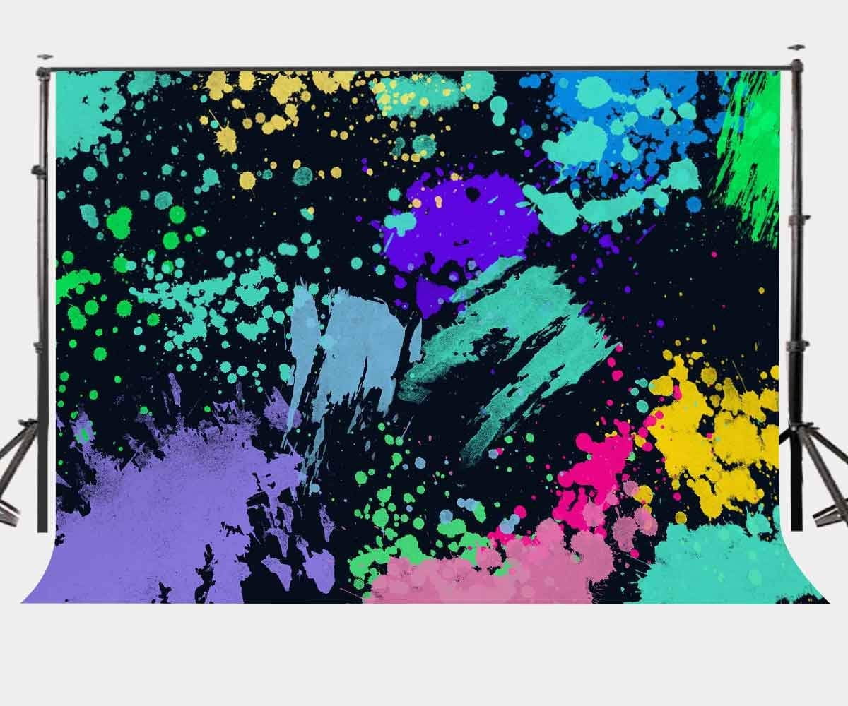 ABPHOTO Polyester 7x5ft Casual Graffiti Backdrop Abstract Colorful ...
