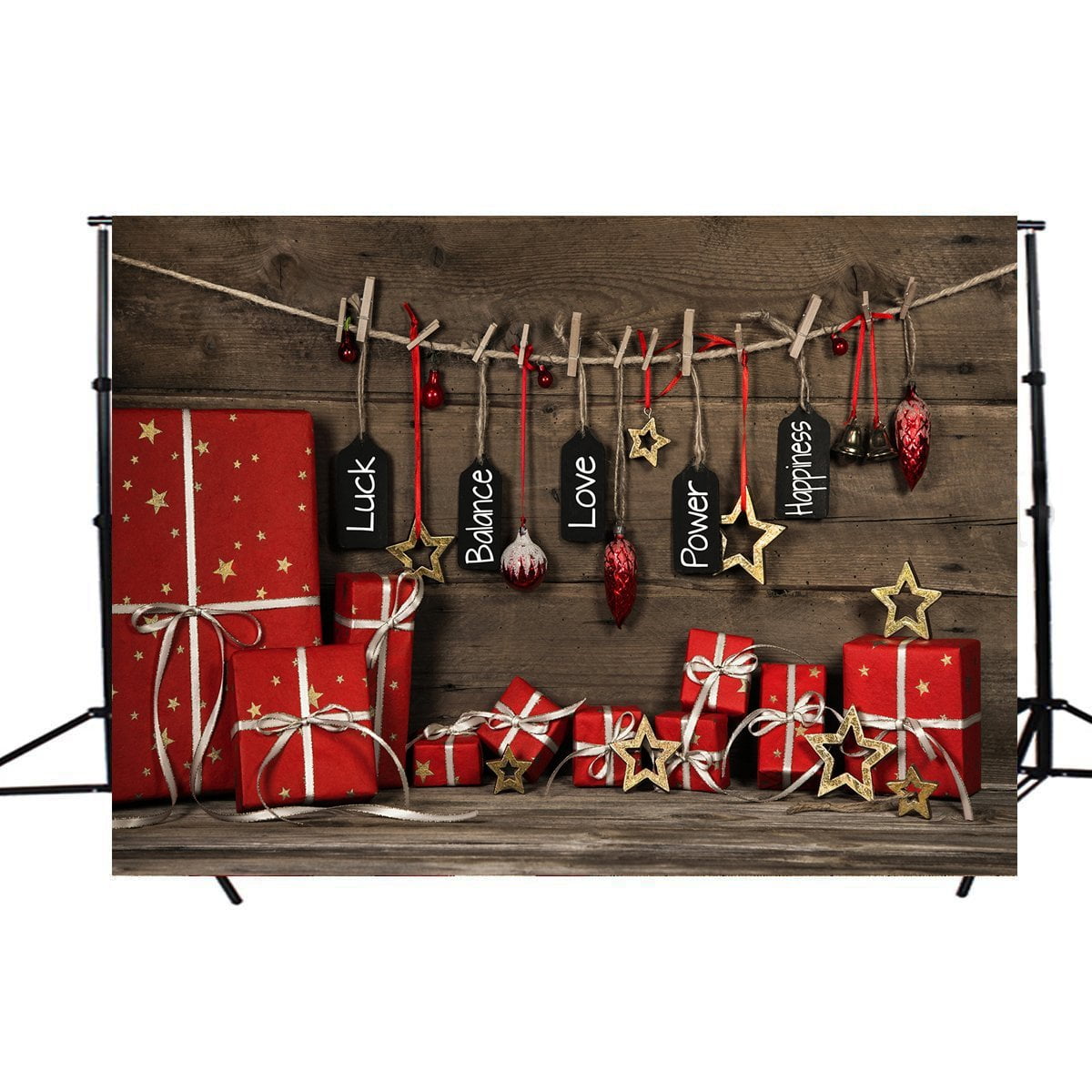 ABPHOTO Polyester 7x5ft Christmas Theme Pictorial Cloth Photography ...
