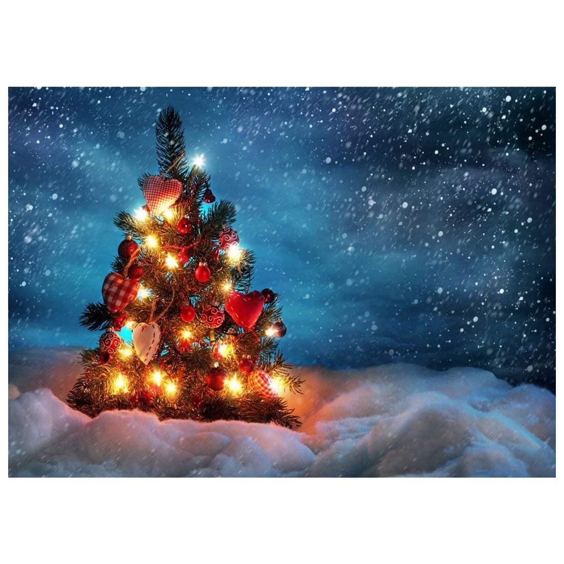 ABPHOTO Polyester 7x5ft Christmas Theme Pictorial Photography Backdrop ...