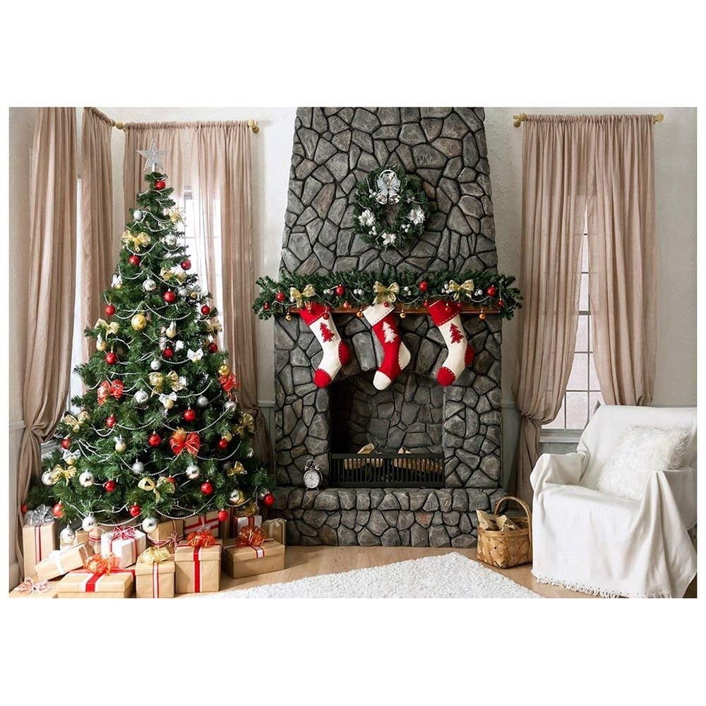 ABPHOTO Polyester 7x5ft Christmas Theme Pictorial cloth photography ...
