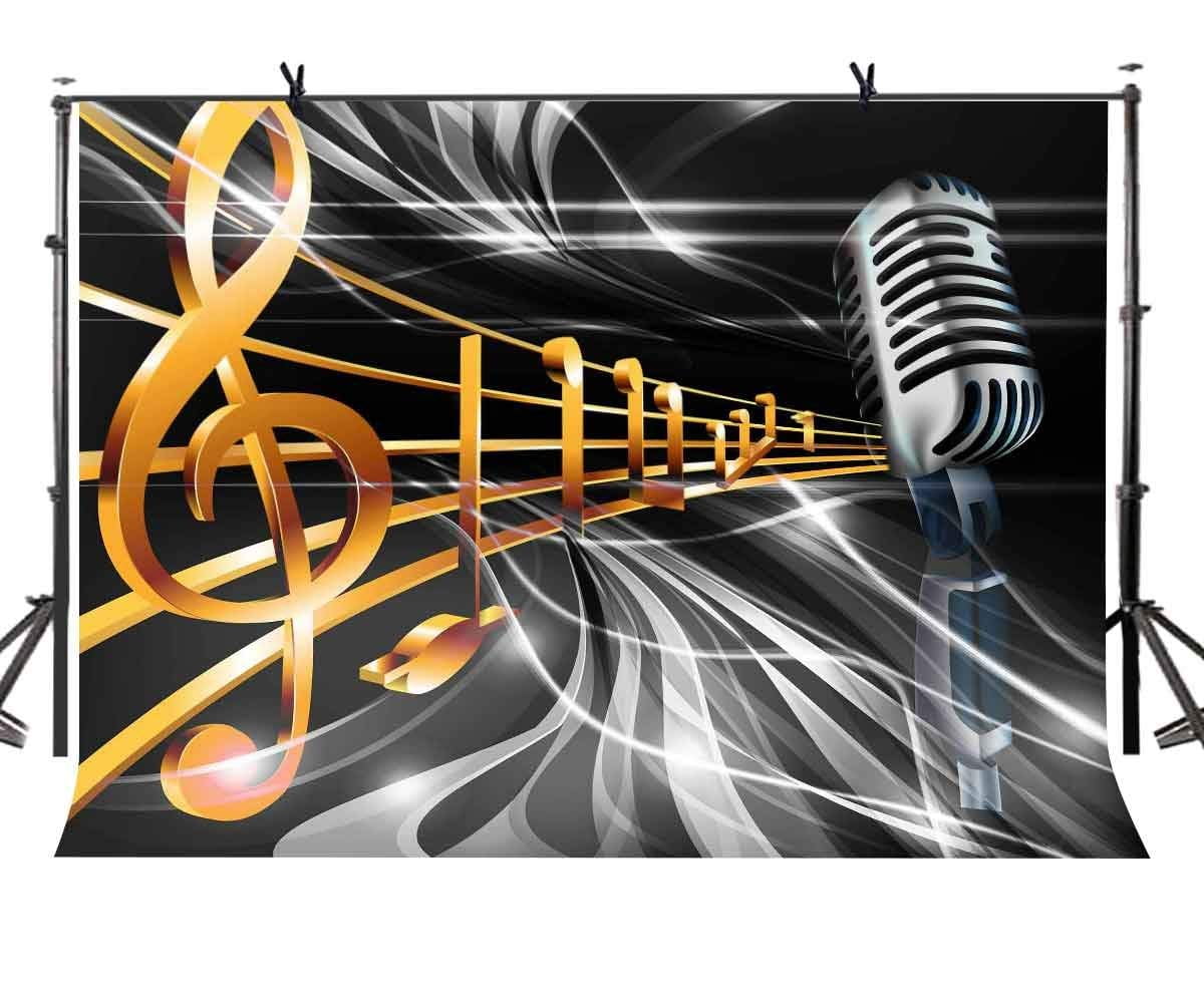 ABPHOTO Polyester 7x5ft Dream Music Backdrop Dream Music Symbol ...
