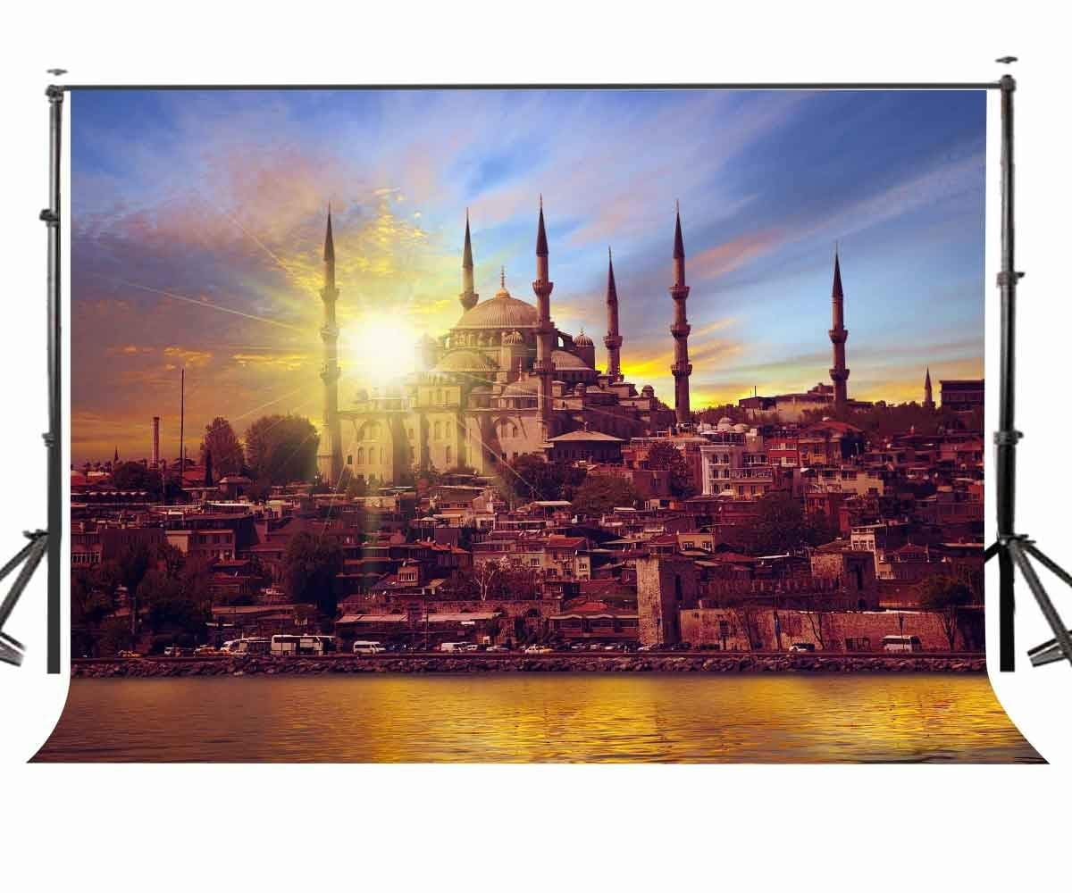 ABPHOTO Polyester 7x5ft Early Morning Scene Backdrops Istanbul ...