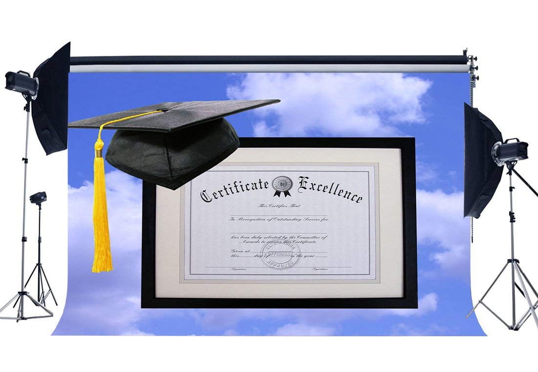 ABPHOTO Polyester 7x5ft Graduation Ceremony Backdrop Trencher Cap on ...