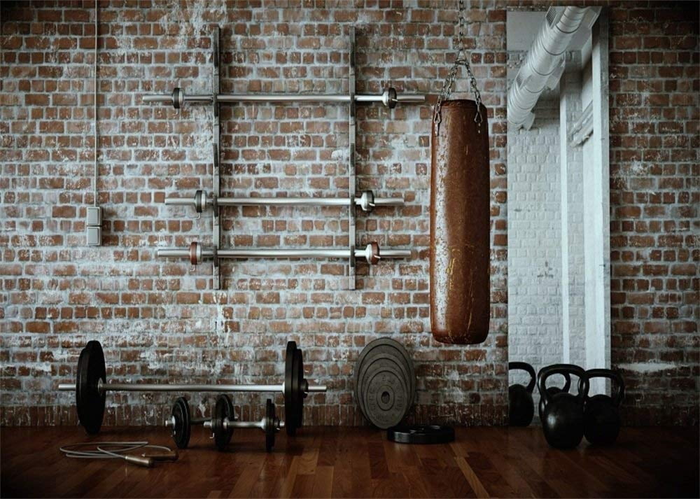 ABPHOTO Polyester 7x5ft Gymnasium Backdrop Interior Fitness Room ...