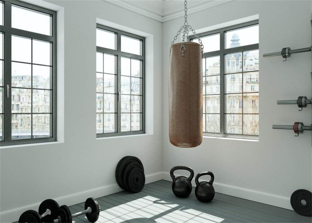 ABPHOTO Polyester 7x5ft Gymnasium Backdrop Interior Fitness Room ...