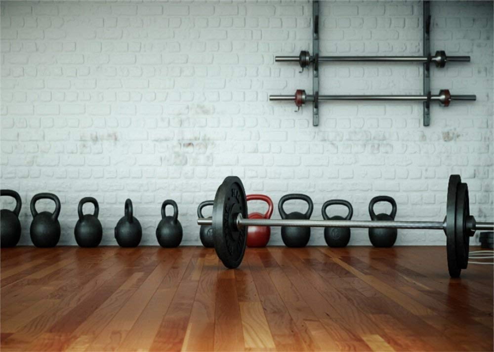 ABPHOTO Polyester 7x5ft Gymnasium Backdrop Interior Fitness Room ...