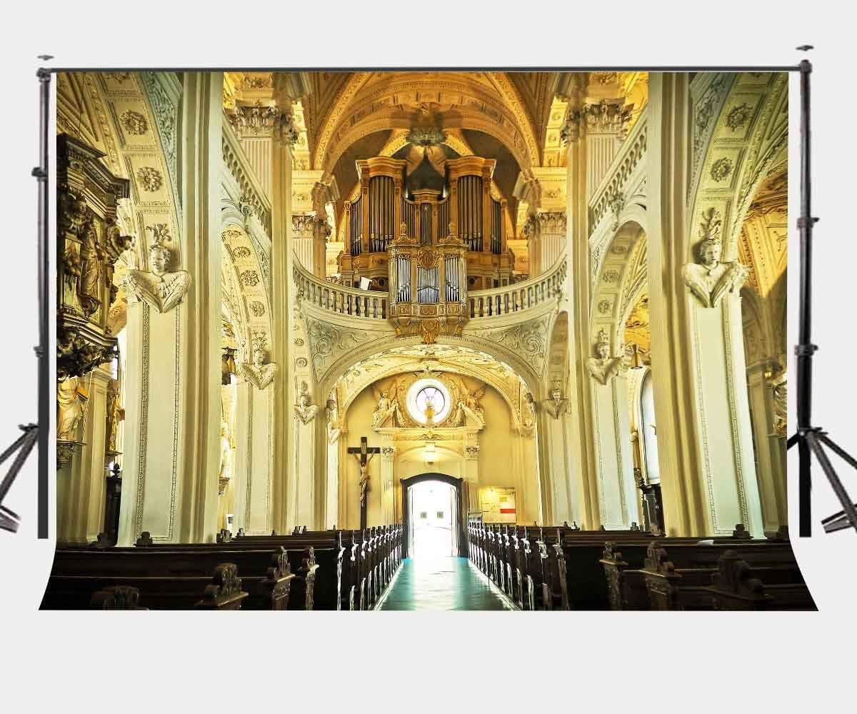 ABPHOTO Polyester 7x5ft Holy Religion Church Indoor Structure Backdrop ...