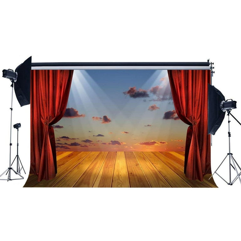 graduation background studio red