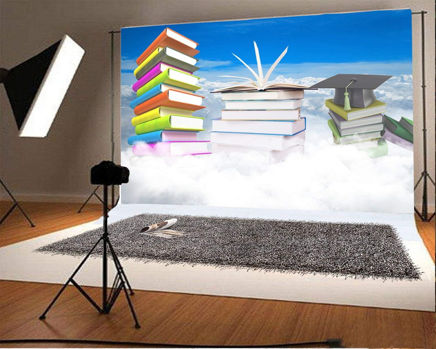 ABPHOTO Polyester 7x5ft Photography Backdrop Fairy Tale Books Scene ...