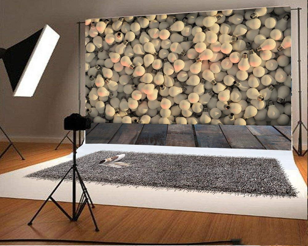 ABPHOTO Polyester 7x5ft Photography Backdrop Incandescent Bulb Vintage ...