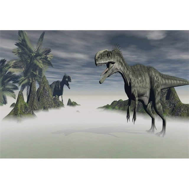 ABPHOTO Polyester 7x5ft Photography Backdrop Velociraptor Carnivore ...