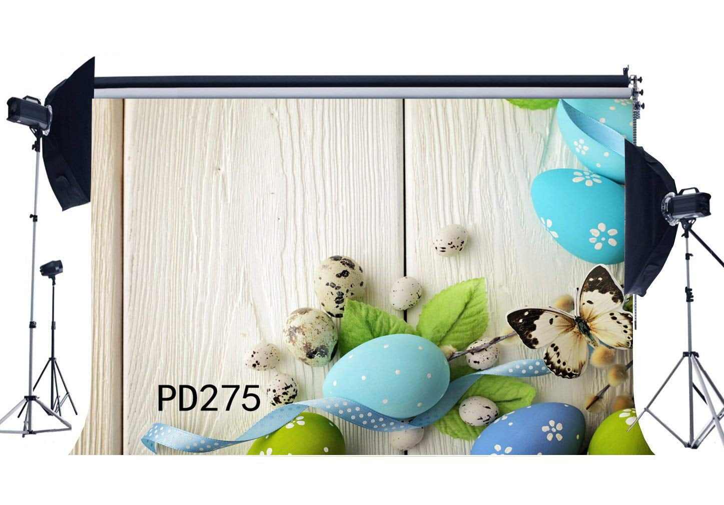 ABPHOTO Polyester 7x5ft Photography Backdrops Easter Theme Eggs ...