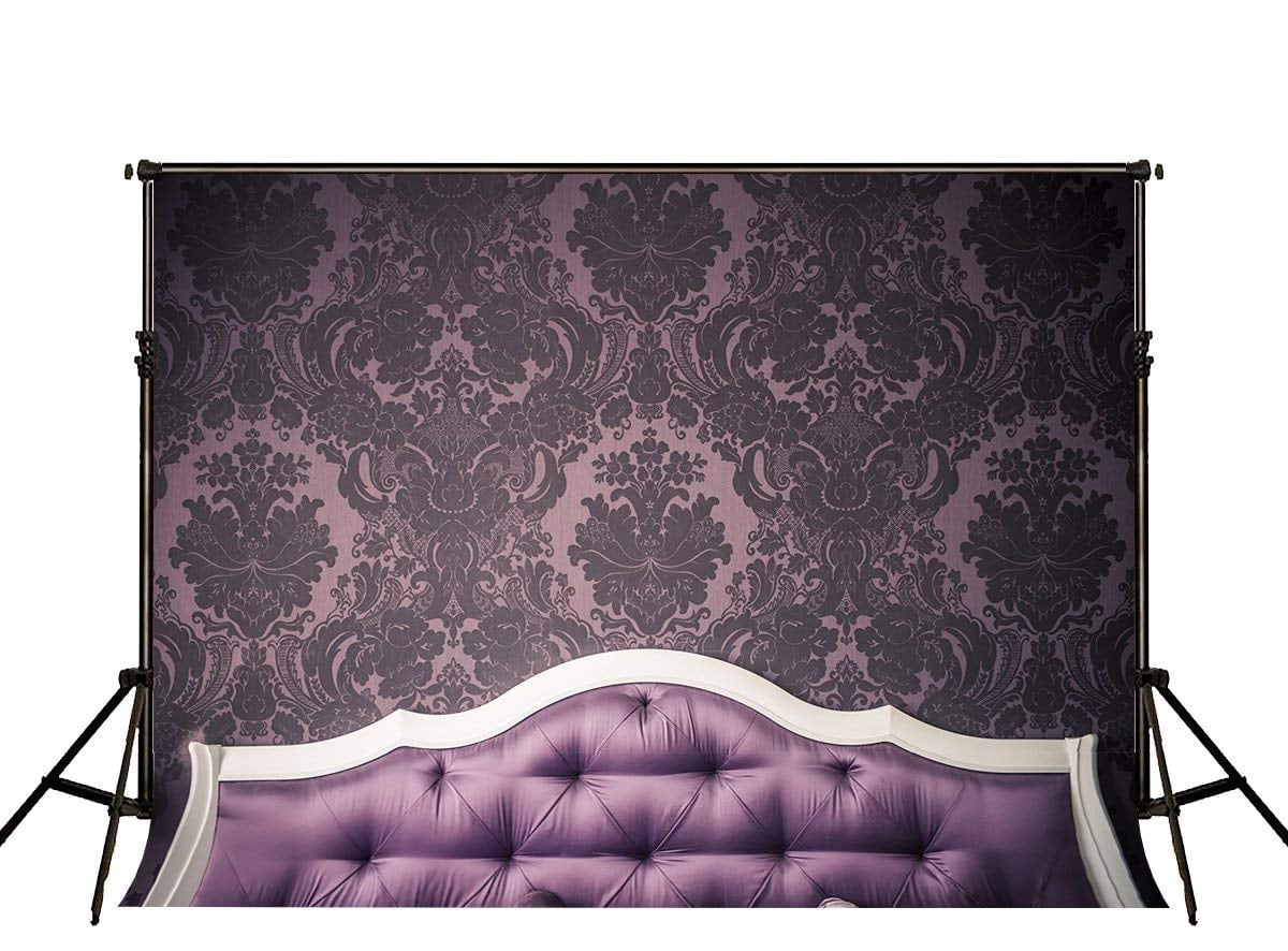 ABPHOTO Polyester 7x5ft Retro Wall Photography Backdrops Bedroom ...