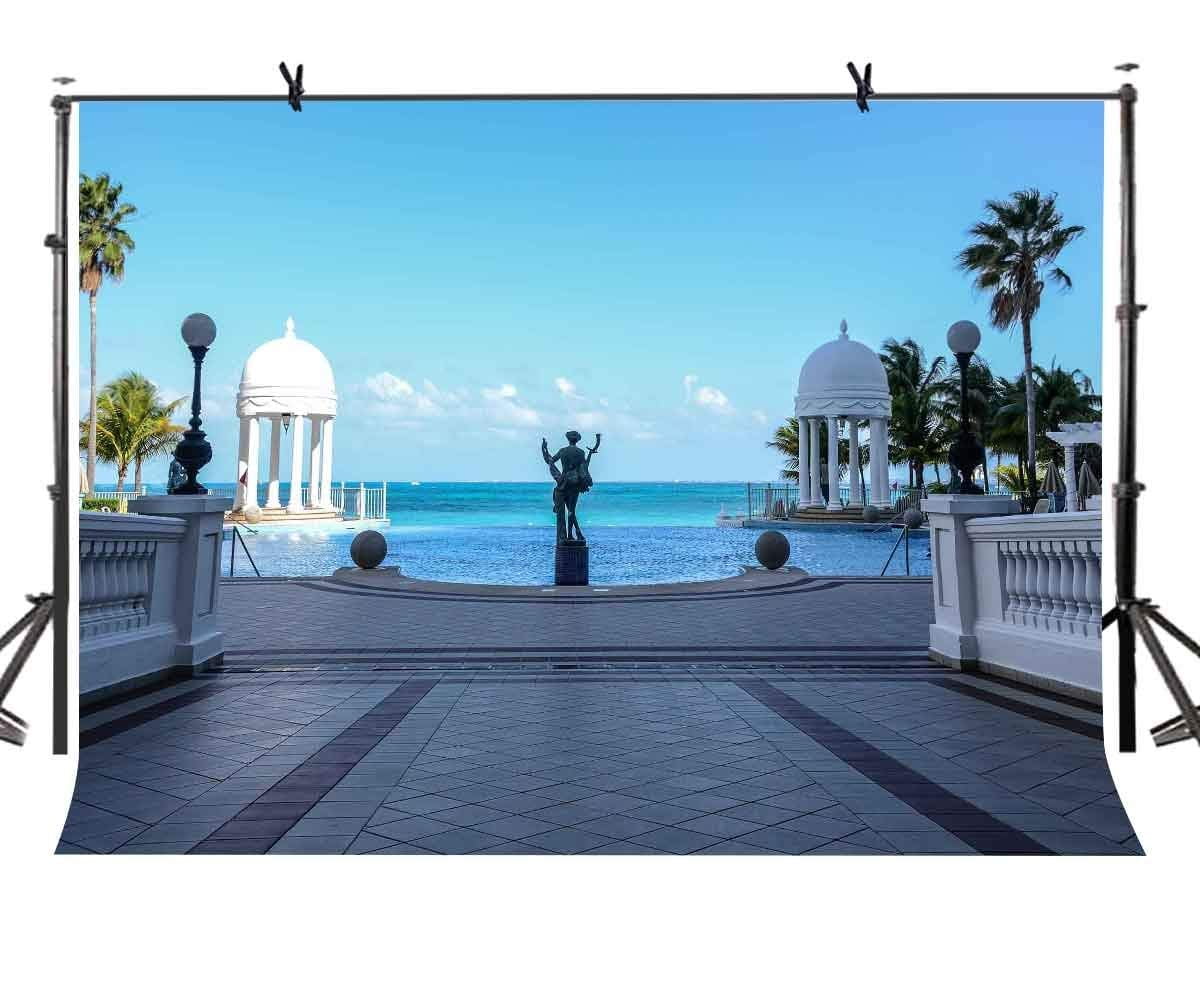 ABPHOTO Polyester 7x5ft Travel Attraction Backdrop Beautiful Tourism ...