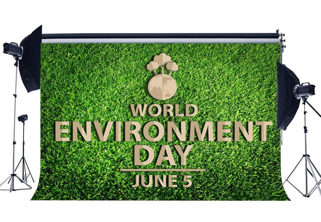 ABPHOTO Polyester 7x5ft World Environment Day Backdrop 5th June Protect ...