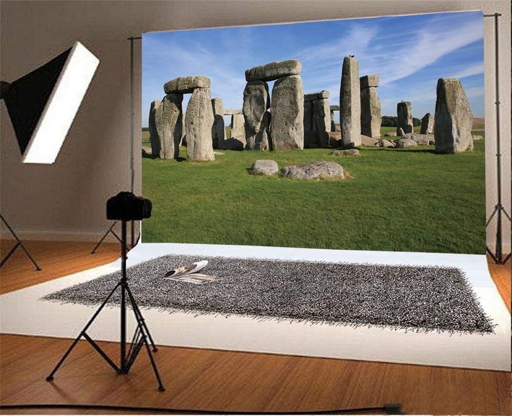 ABPHOTO Polyester 7x5t Photography Backdrop Mythical Stonehenge in ...