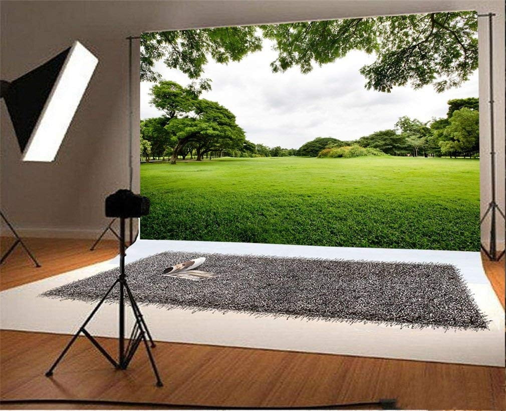 ABPHOTO Polyester 7x5t Photography Backdrop Nature Landscape Green ...