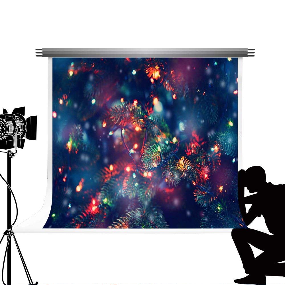 ABPHOTO Polyester Backdrops for Photography Bokeh Christmas Tree ...