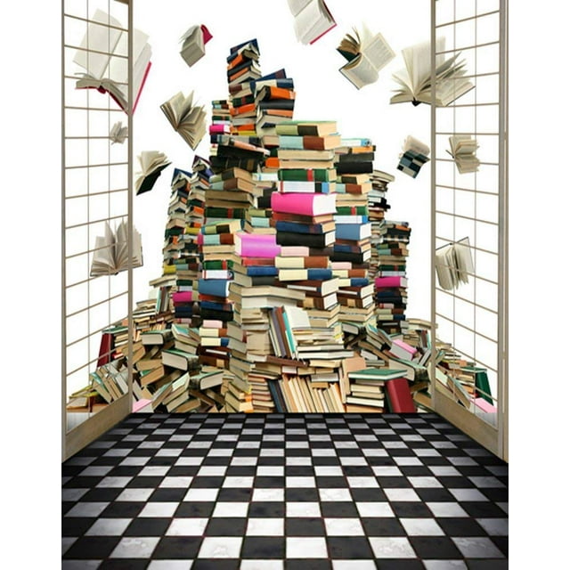 ABPHOTO Polyester Books Photography Backdrops Photo Props Studio ...
