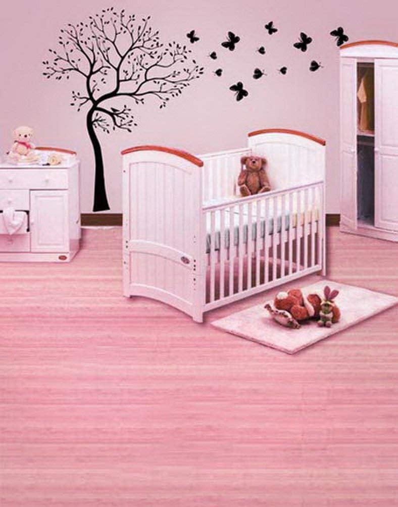 ABPHOTO Polyester Children Pink Bedroom Cartoon Bear Photography ...