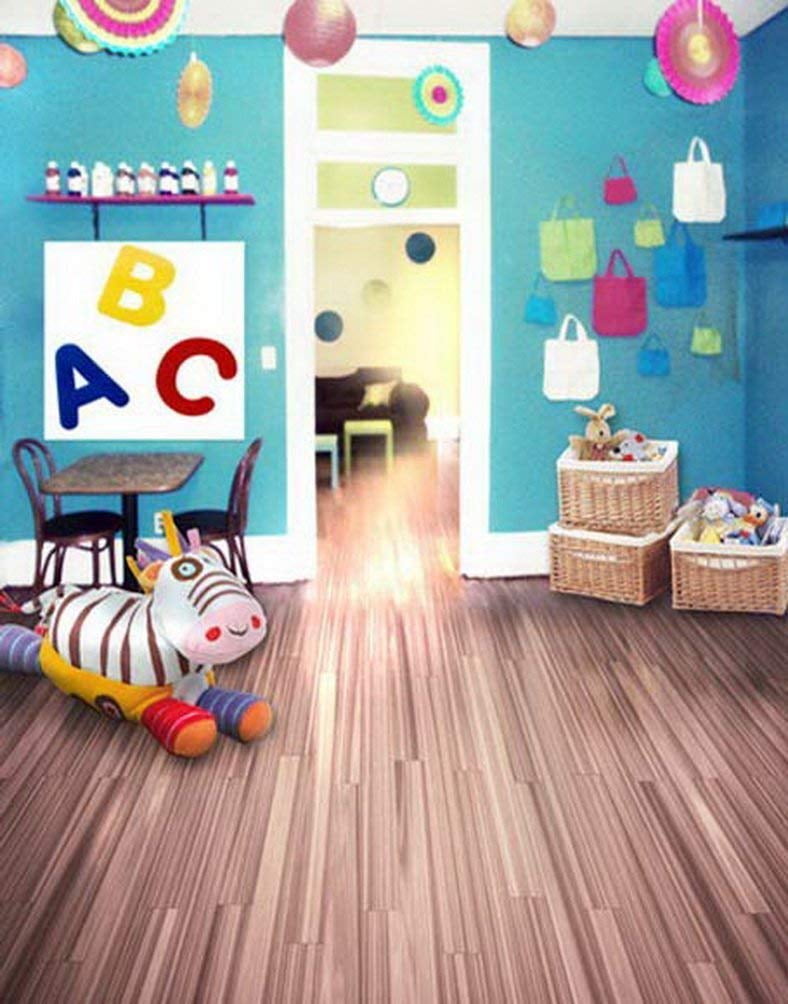 ABPHOTO Polyester Children Room Cartoon Horse Photography Backdrops ...