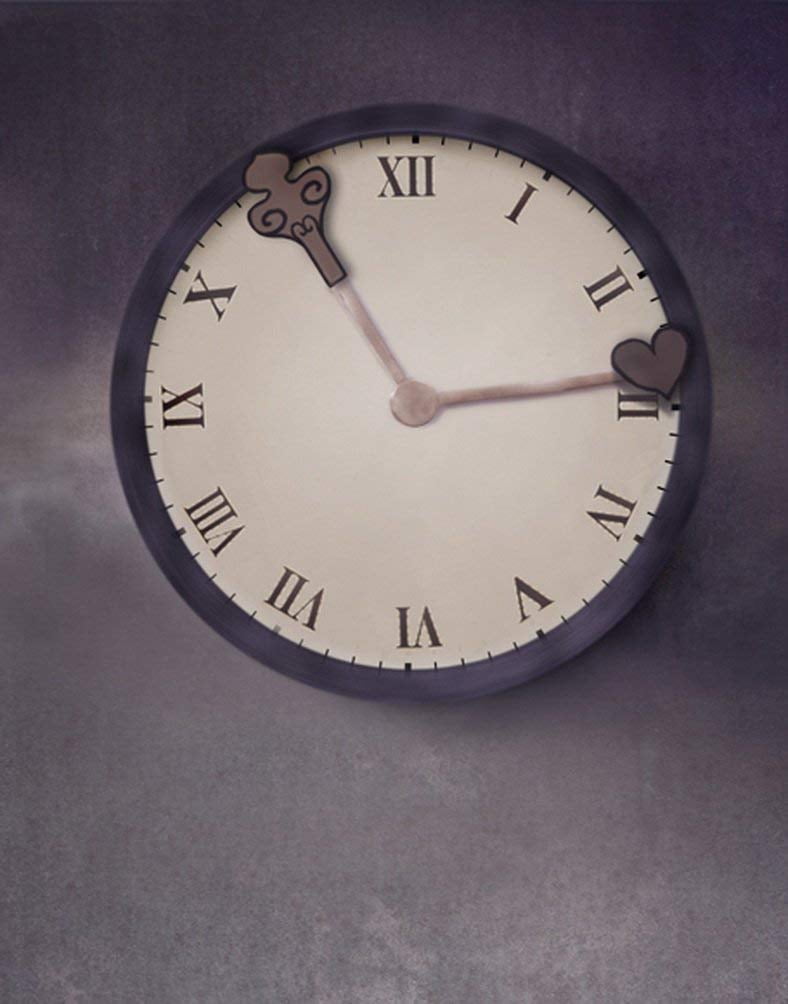 ABPHOTO Polyester Clock Photography Backdrops Photo Props Studio ...